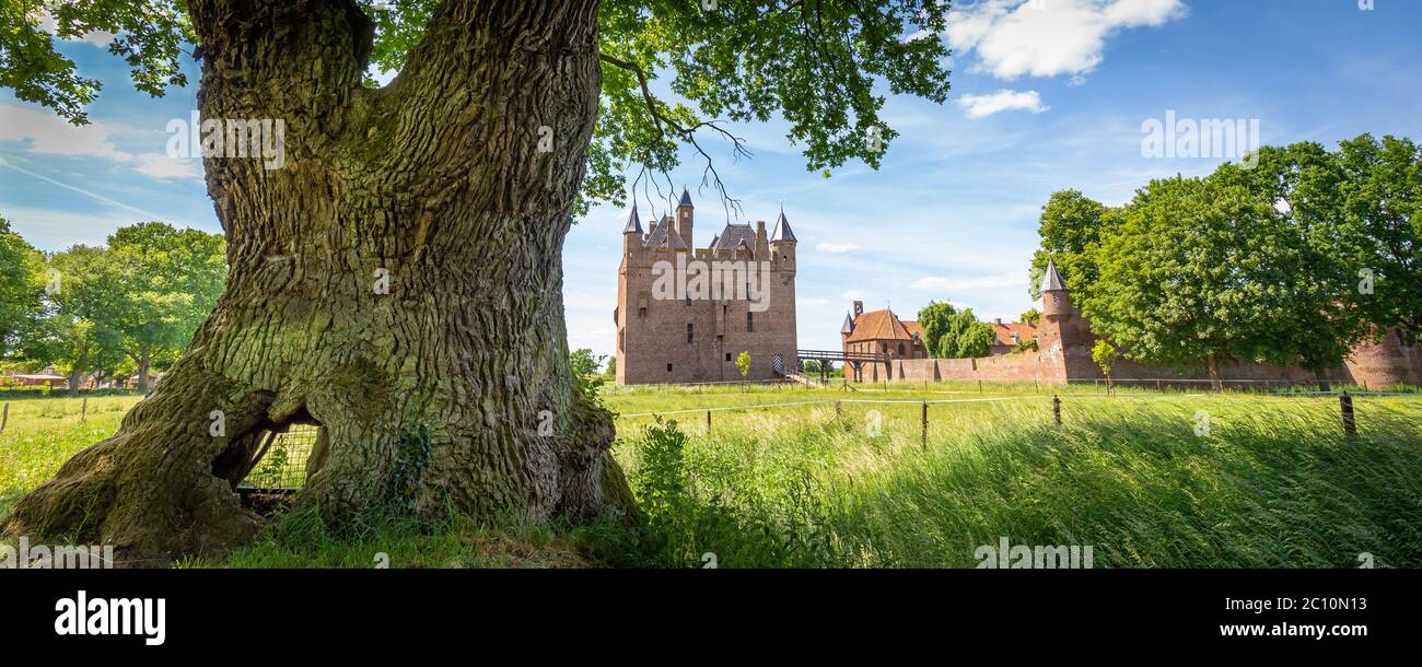 Doornenburg, The Netherlands - May 31, 2020: Main gate castle ...