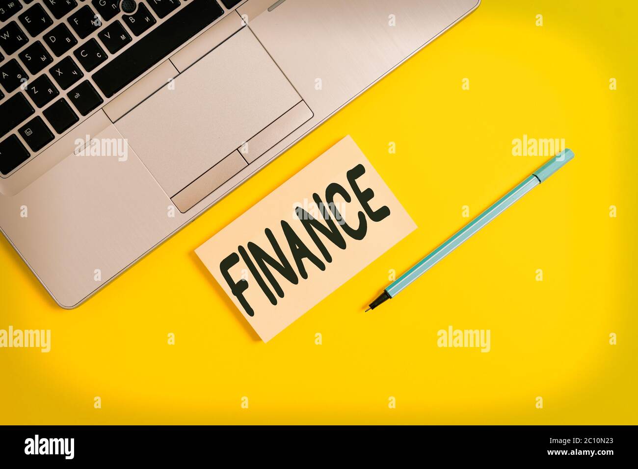 Handwriting text writing Finance. Conceptual photo describes activities ...
