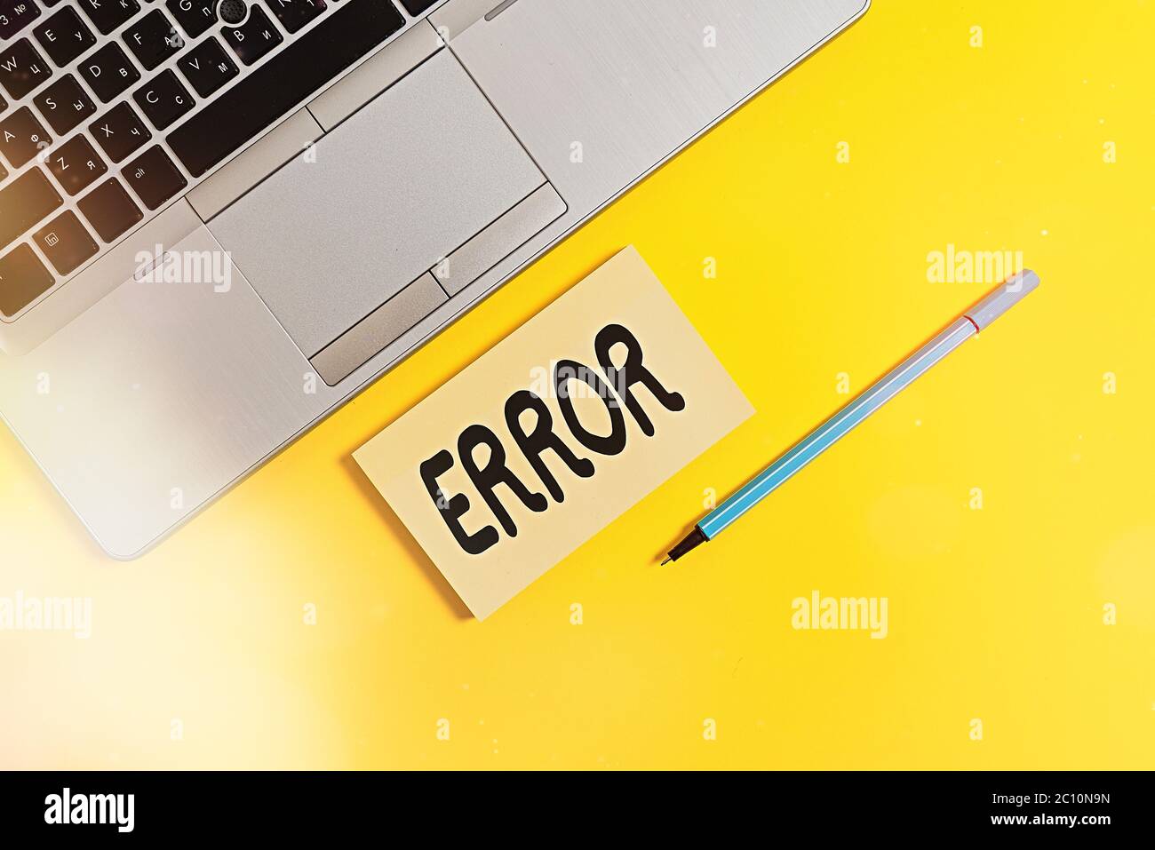 Handwriting text writing Error. Conceptual photo failure or in ...