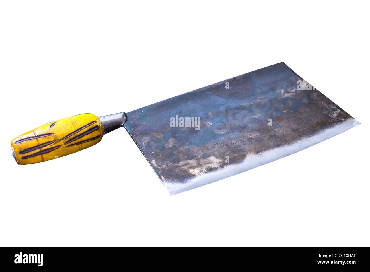 rusty kitchen knife on white Stock Photo - Alamy