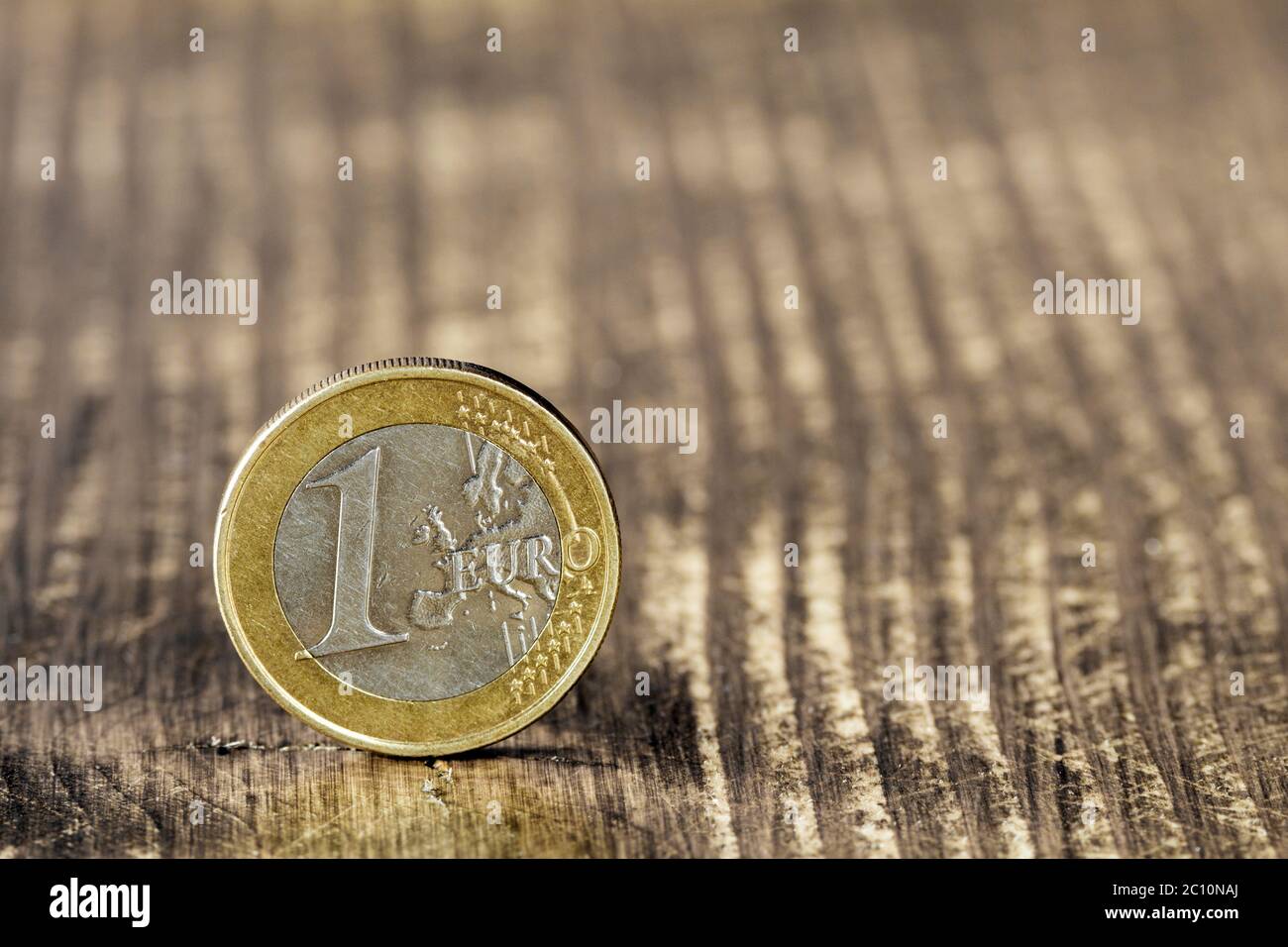 One Euro Coin Stock Photo - Alamy