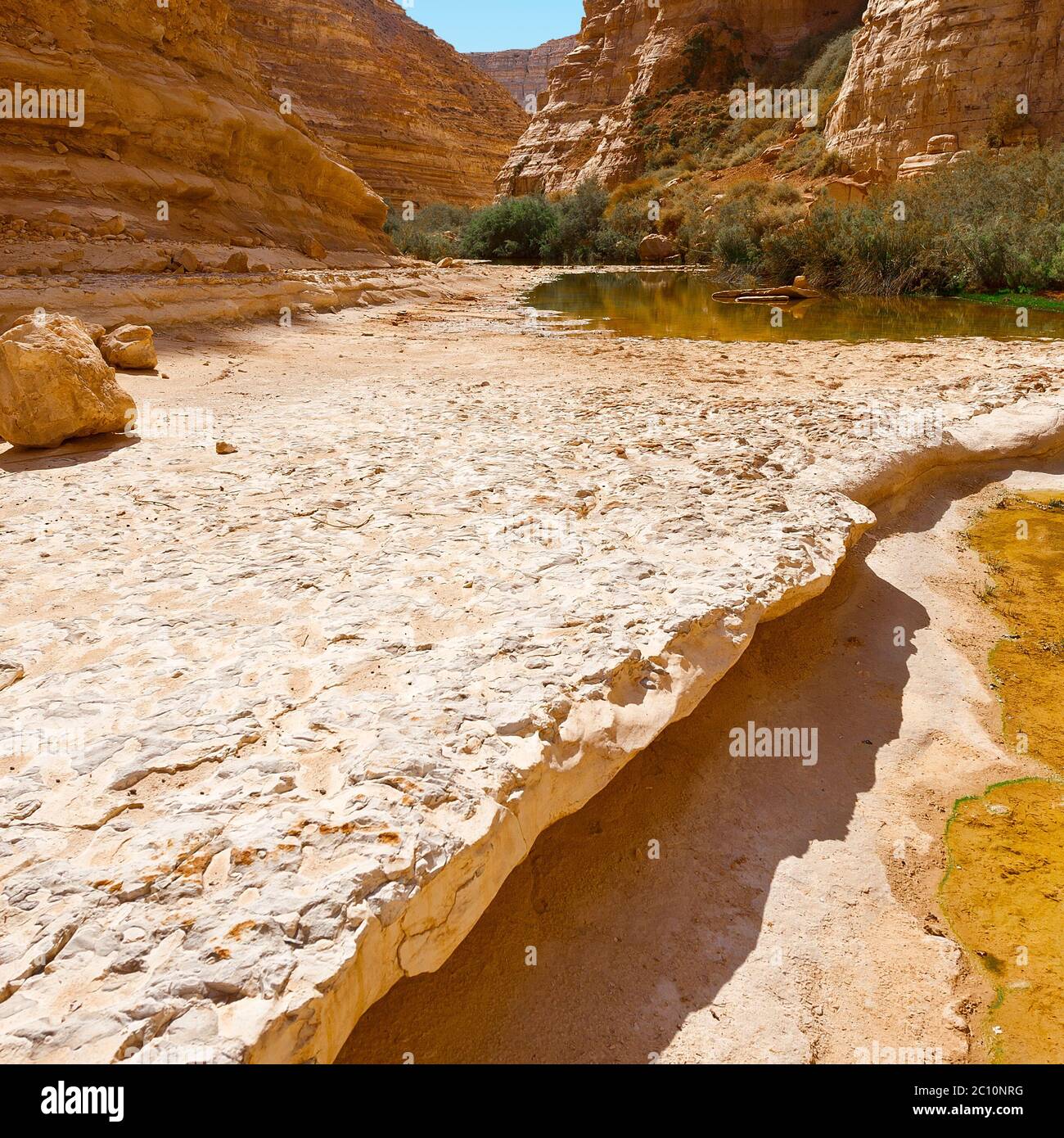 Canyon in Desert Stock Photo - Alamy