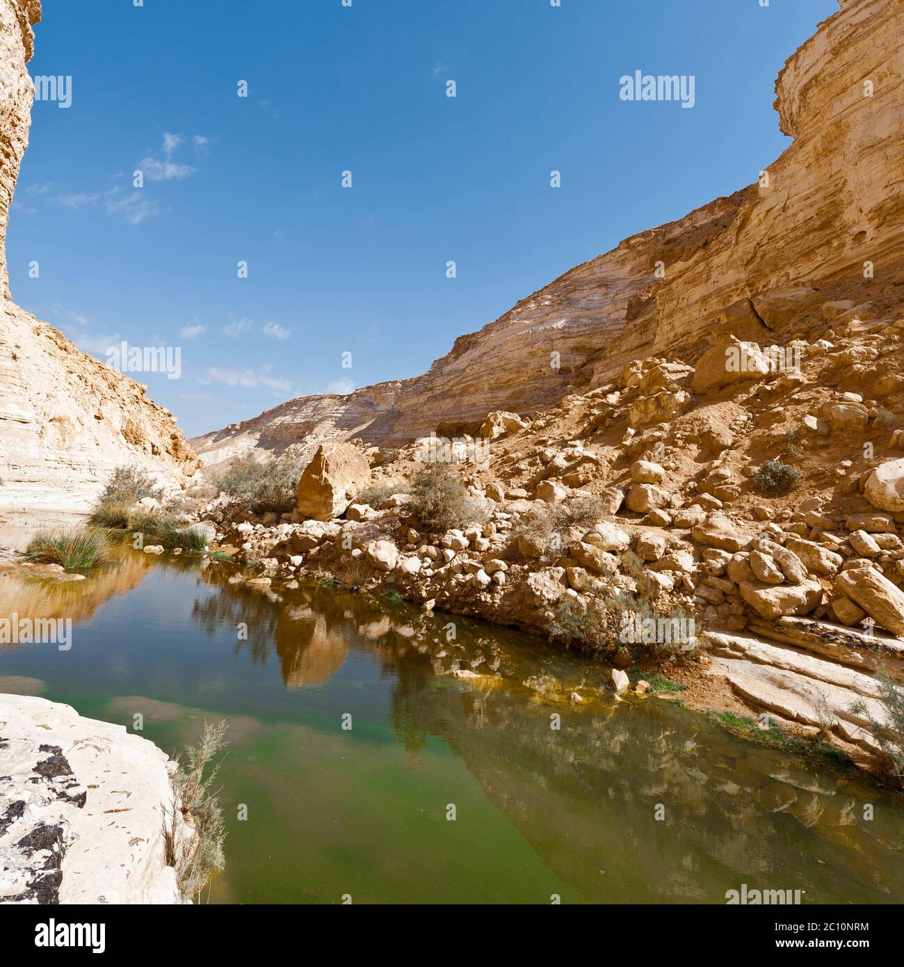 Canyon in Desert Stock Photo - Alamy