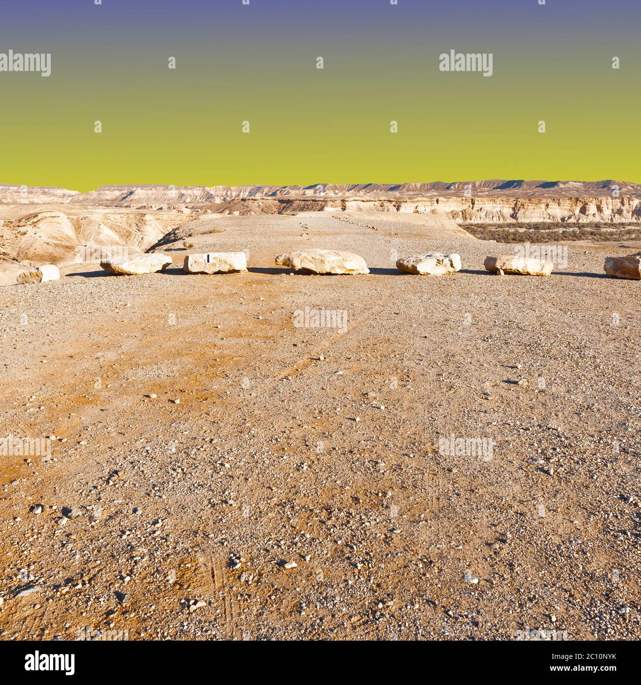 Desert at Sunset Stock Photo - Alamy