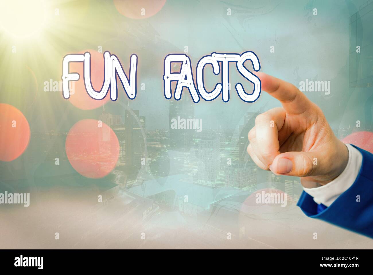 Writing note showing Fun Facts. Business concept for short interesting ...