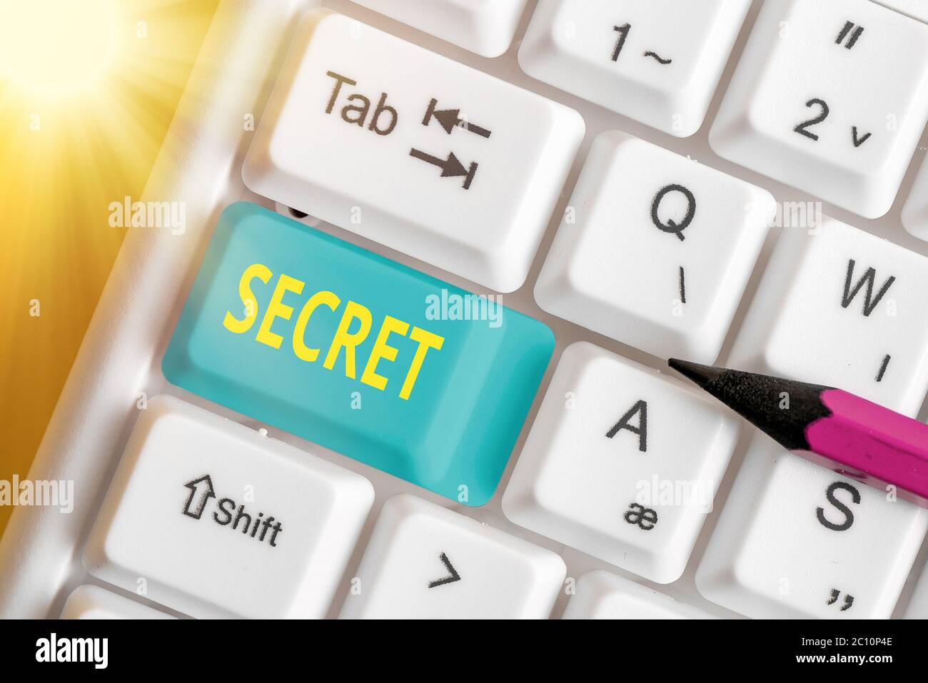 Writing note showing Secret. Business concept for practice of hiding ...