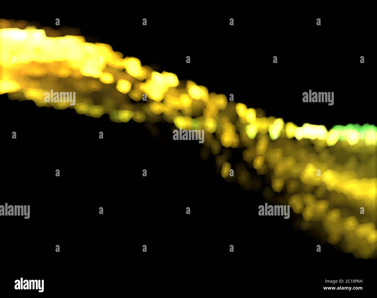 abstract yellow orange blurred smoke ribbon flame elegant wave over ...