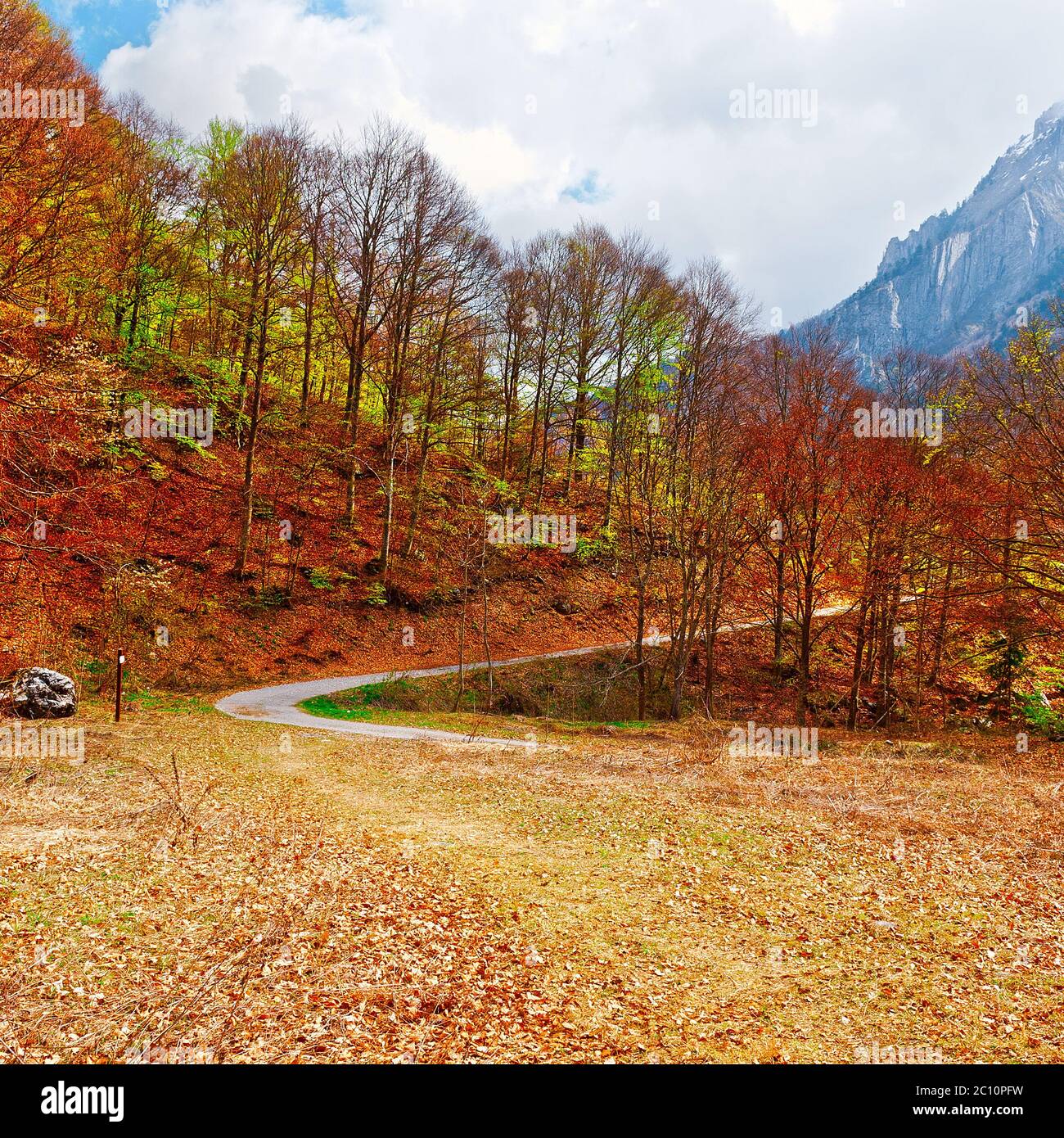 Italian alps road hi-res stock photography and images - Alamy