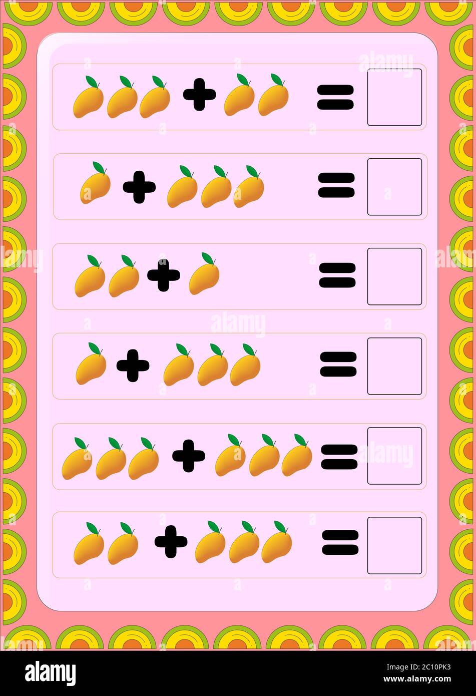 Count mango Stock Vector Images - Alamy