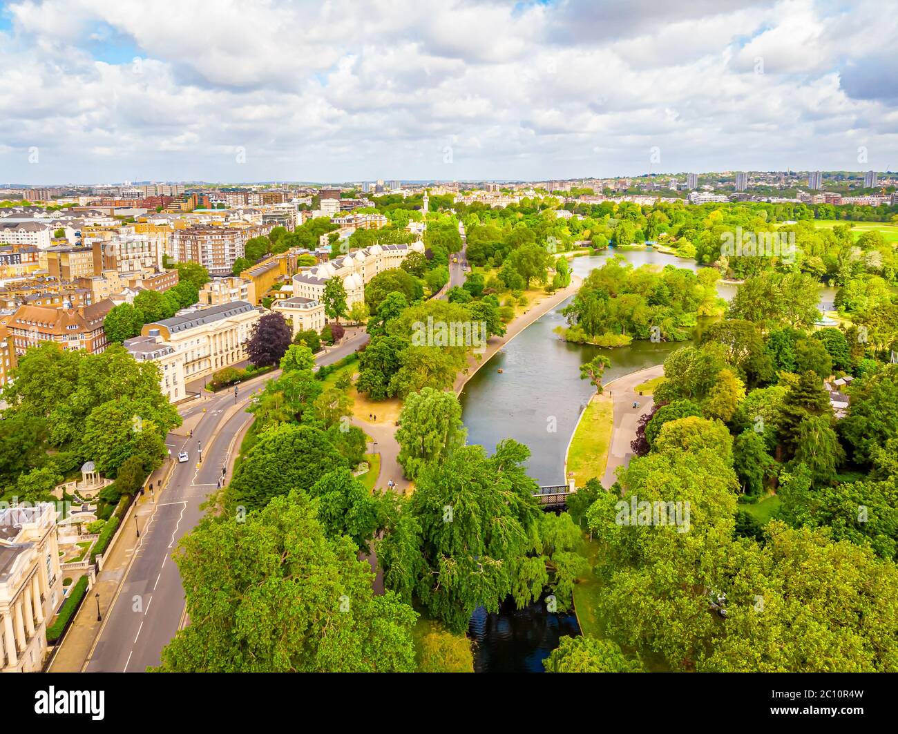 Aerial view of Regents park in London, UK Stock Photo - Alamy