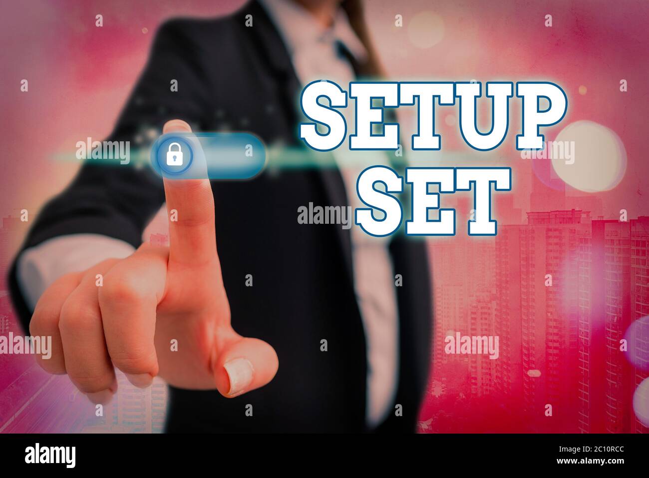 Conceptual hand writing showing Setup Set. Concept meaning planning how ...