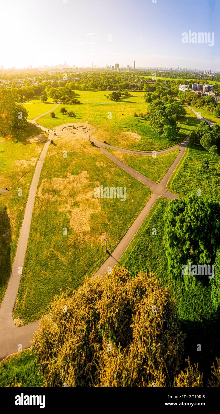 Aerial view of Primrose hill in London, UK Stock Photo - Alamy
