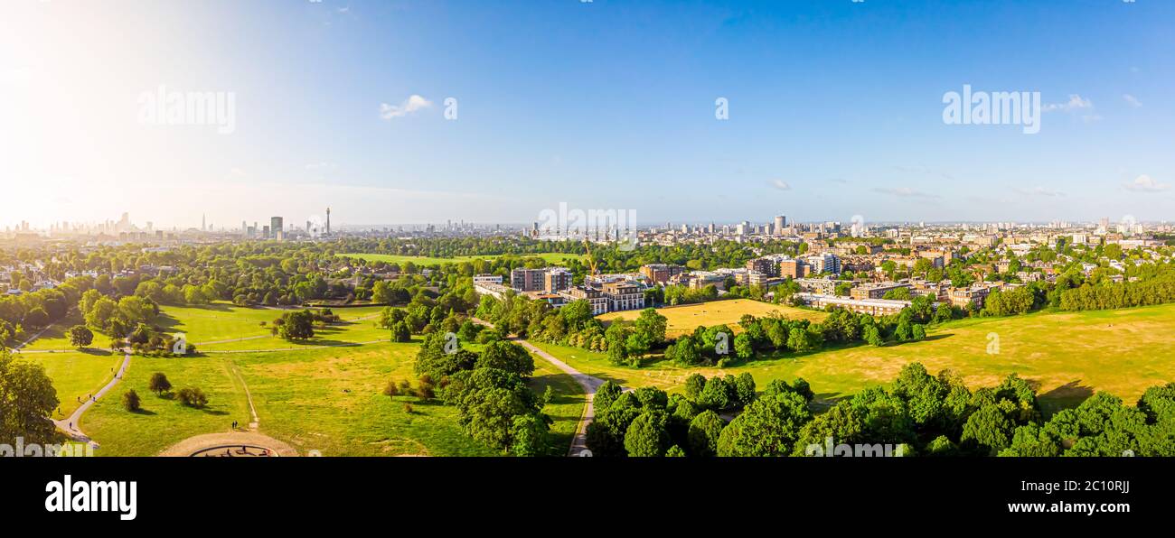 Aerial view of Primrose hill in London, UK Stock Photo - Alamy