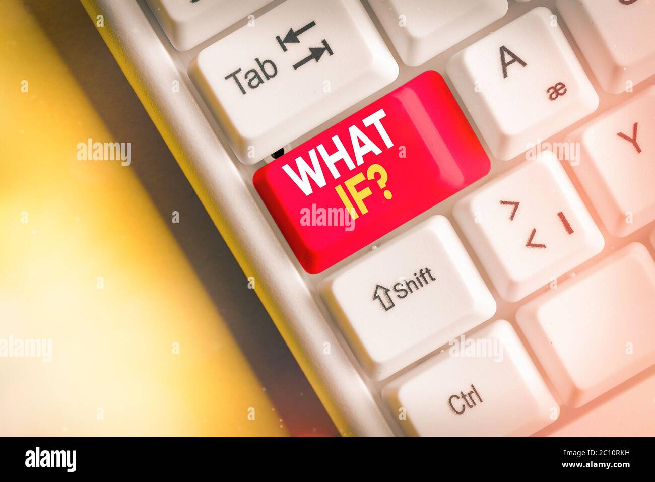 Conceptual hand writing showing What If Question. Concept meaning ...