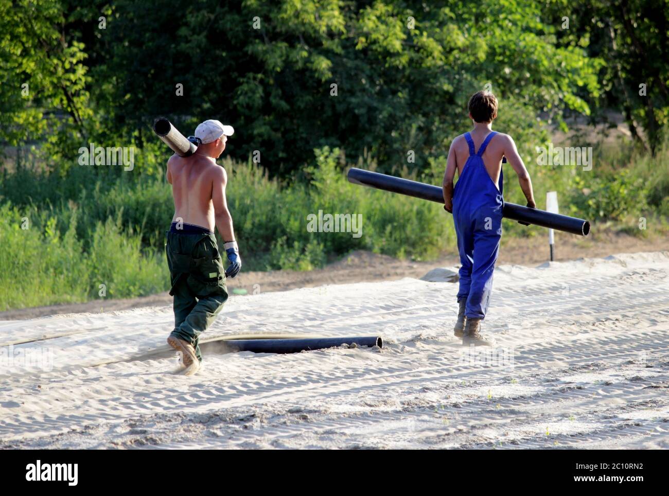 Group of road workers hi-res stock photography and images - Alamy