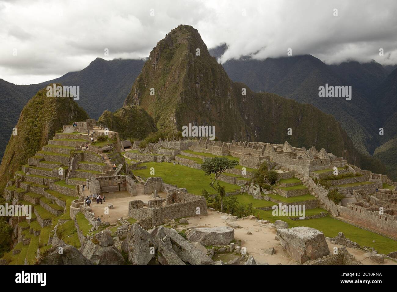 People Visiting Lost Incan City of Machu Picchu near Cusco in Peru ...