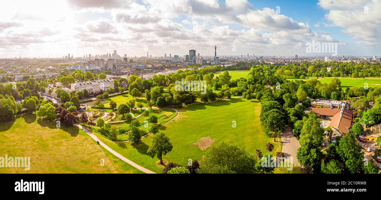 Aerial view of Regents park in London, UK Stock Photo - Alamy