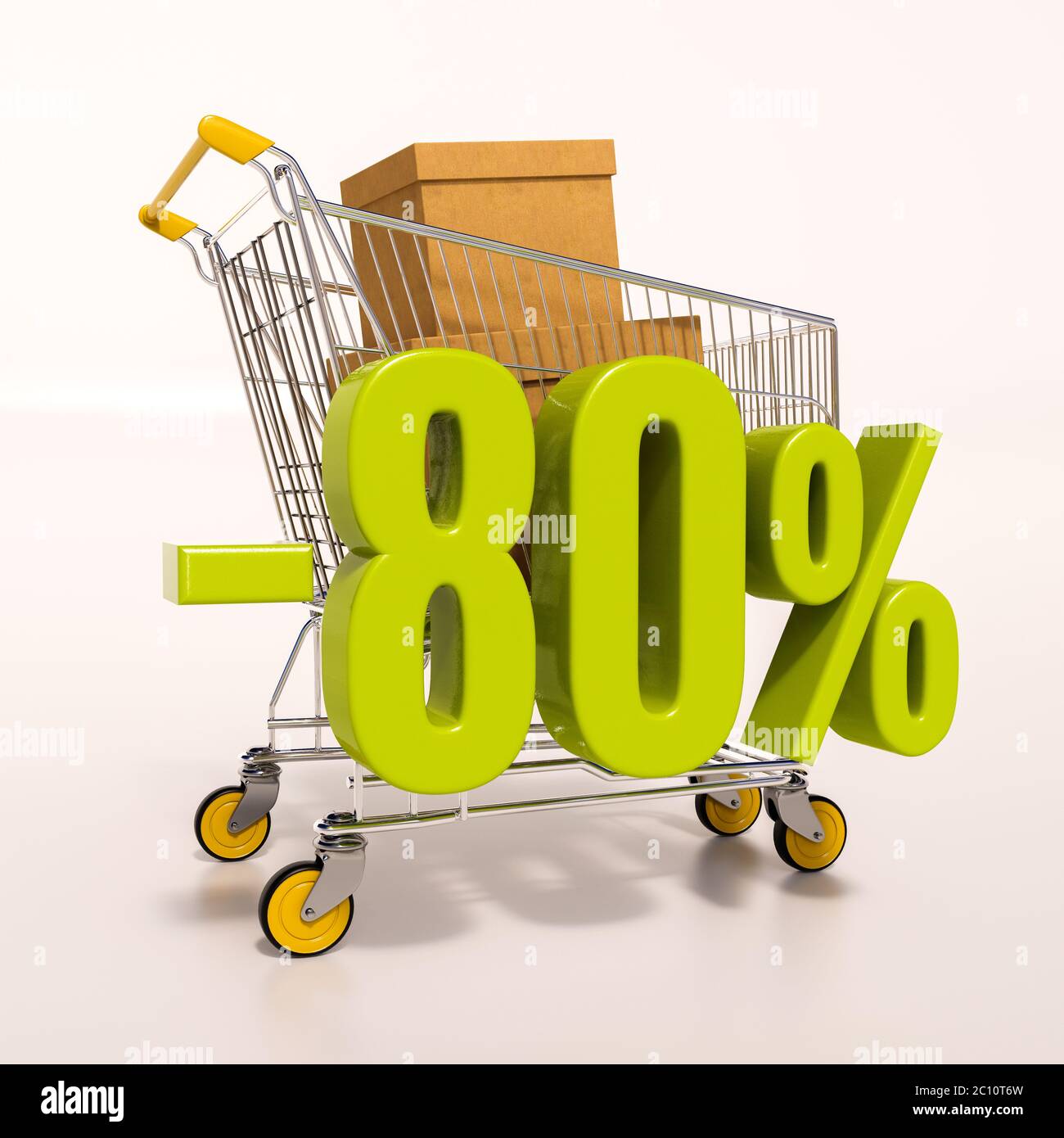 Shopping Cart And 80 Percent Stock Photo Alamy shopping-cart-and-80-percent-stock-photo-alamy