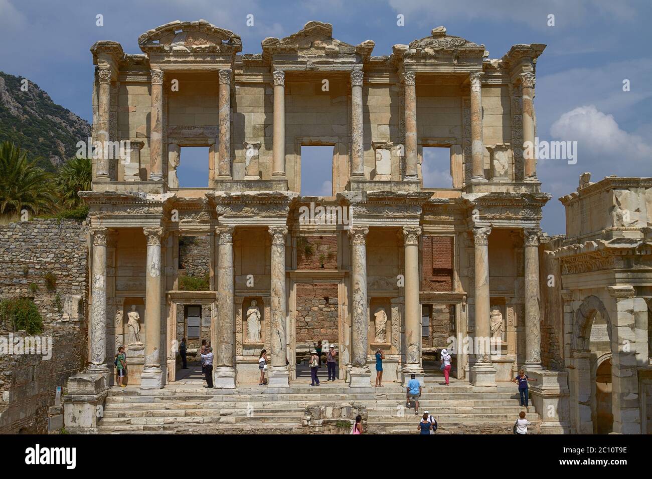 People Visiting and Enjoying Ancient Celsius Library in Ephesus Turkey ...