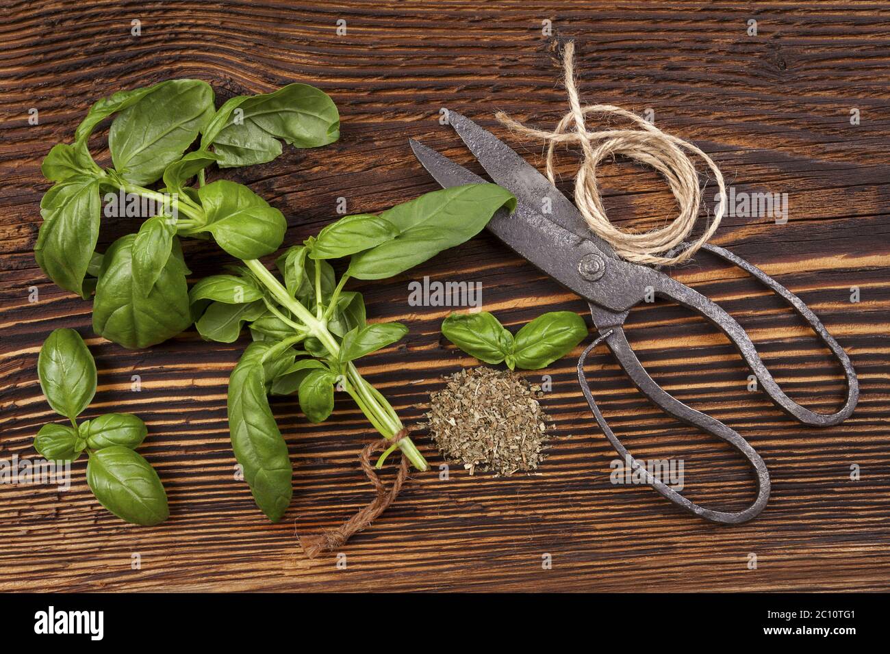 Basil, Aromatic culinary herbs Stock Photo - Alamy