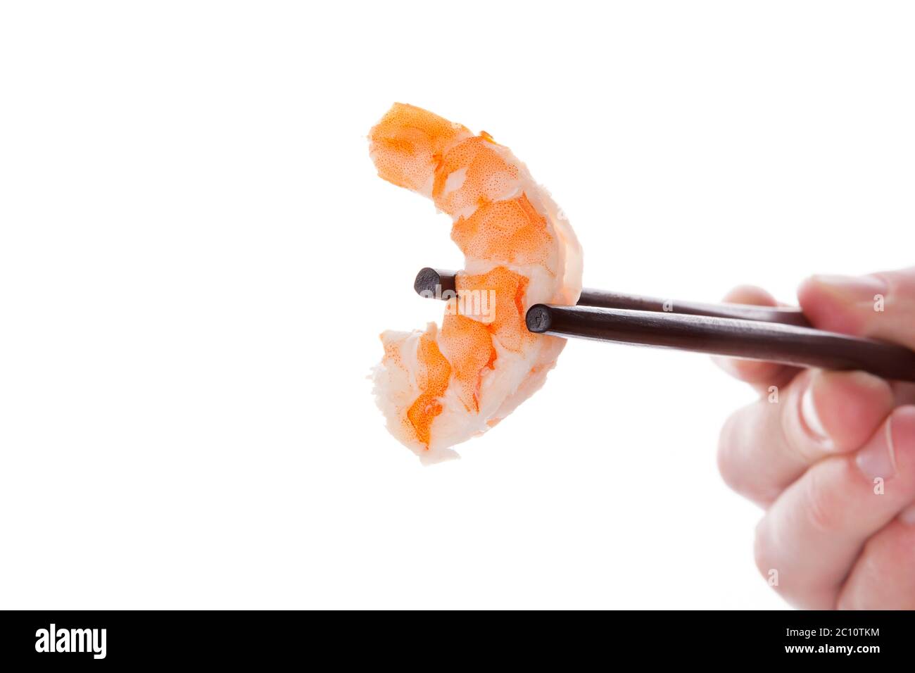 Delicious shrimp eating Stock Photo - Alamy