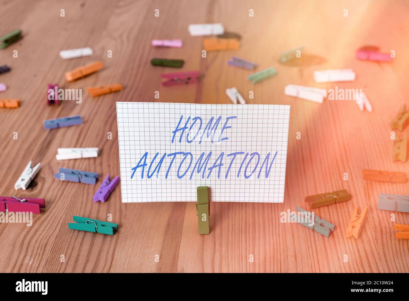 Handwriting text Home Automation. Conceptual photo monitoring the ...