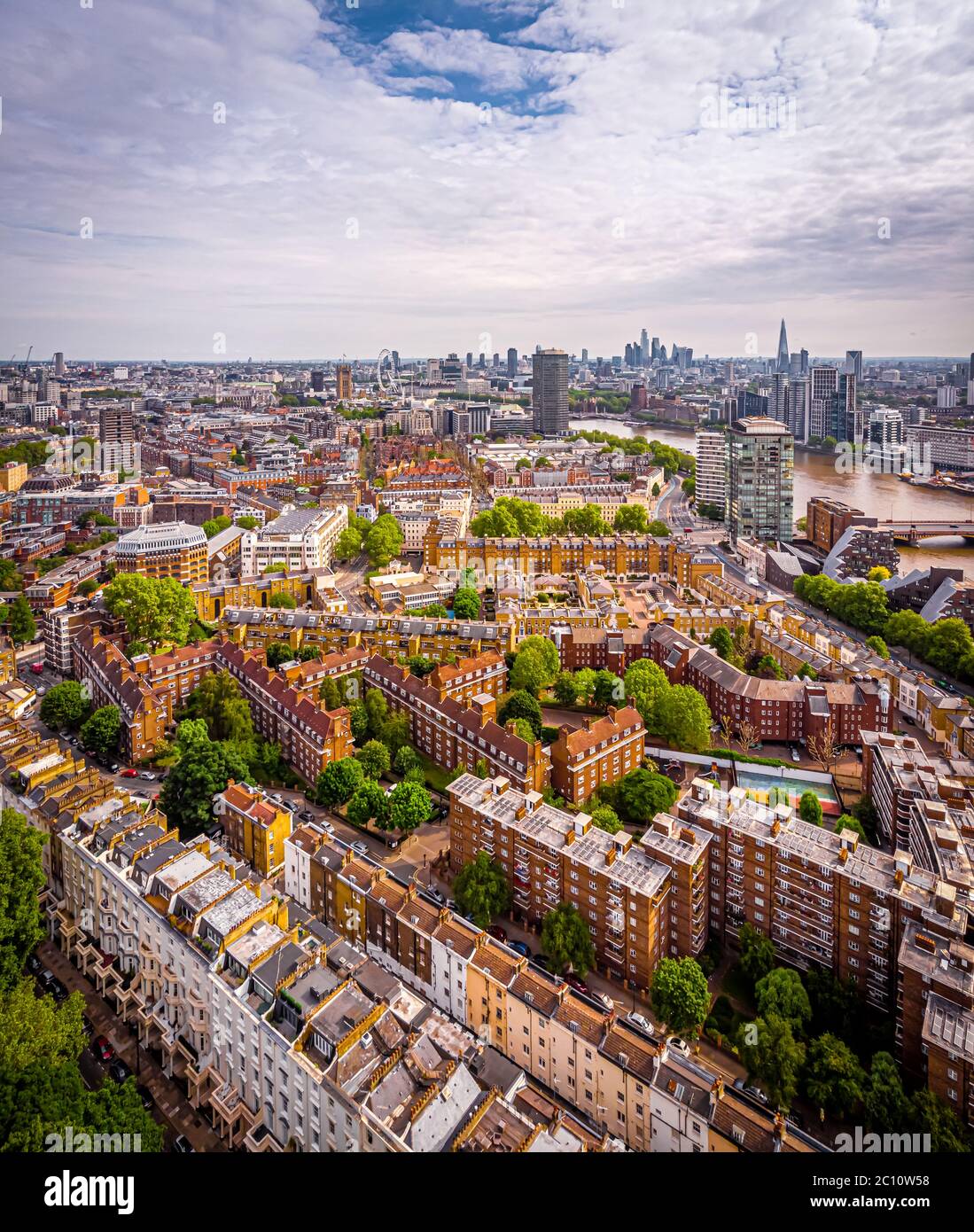 Aerial view of central London, UK Stock Photo - Alamy