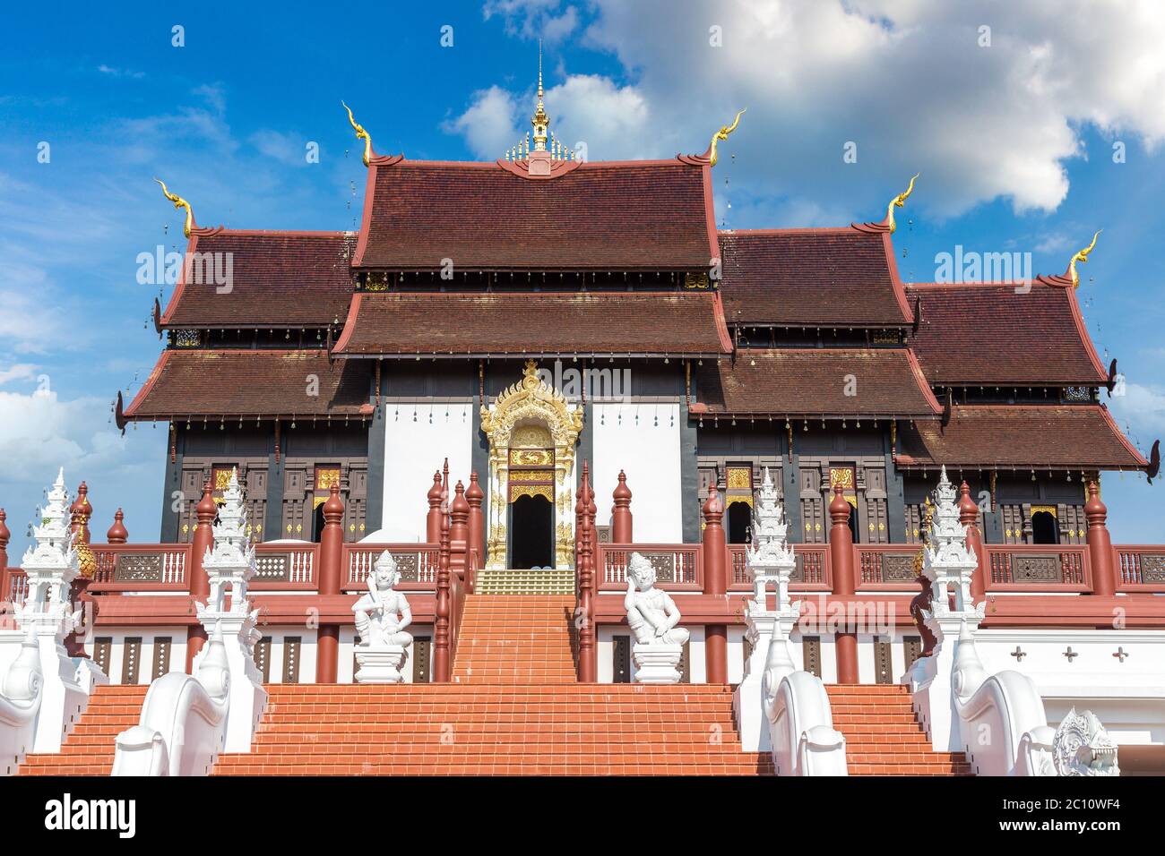 The Royal Ratchaphruek Park in Chiang Mai, Thailand in a summer day ...