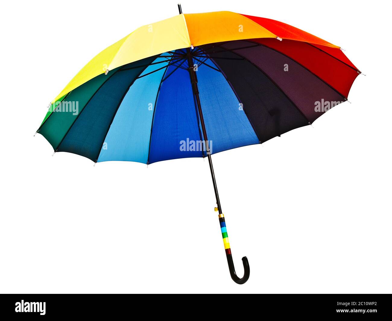 Colourful rain umbrella Cut Out Stock Images & Pictures - Alamy