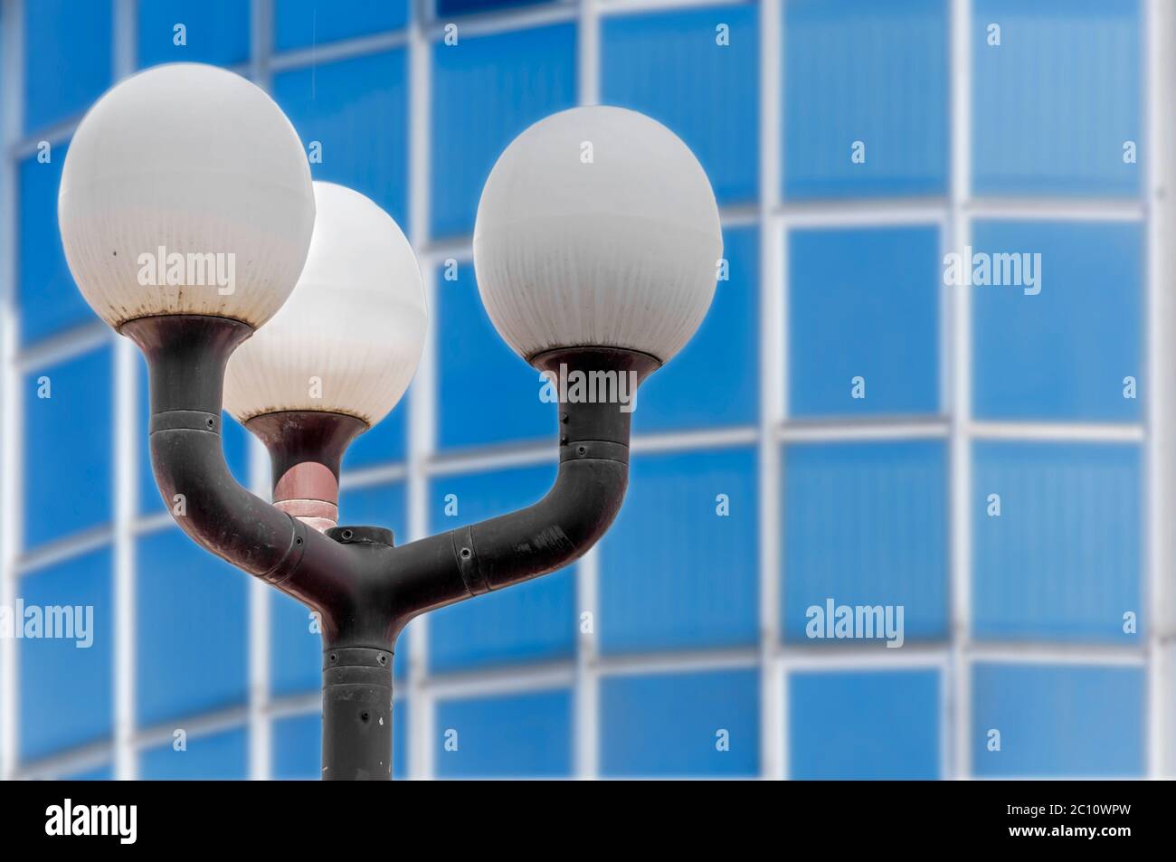City street urban spotlight with window glass background Stock Photo ...