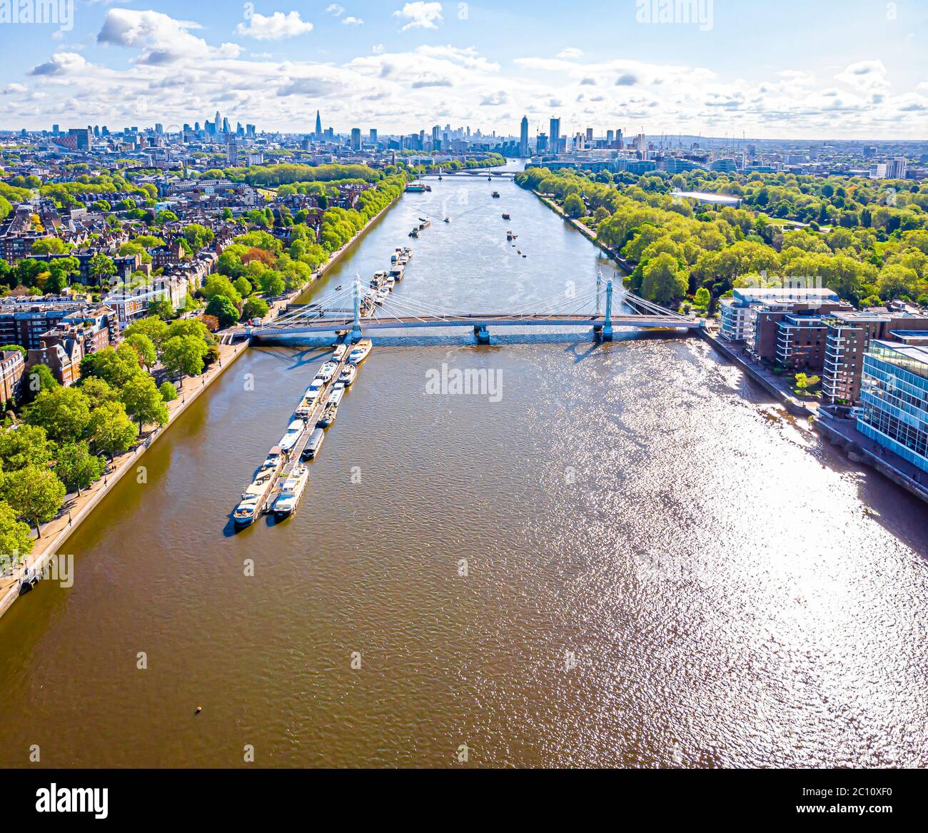 Aerial view royal albert bridge hi-res stock photography and images - Alamy