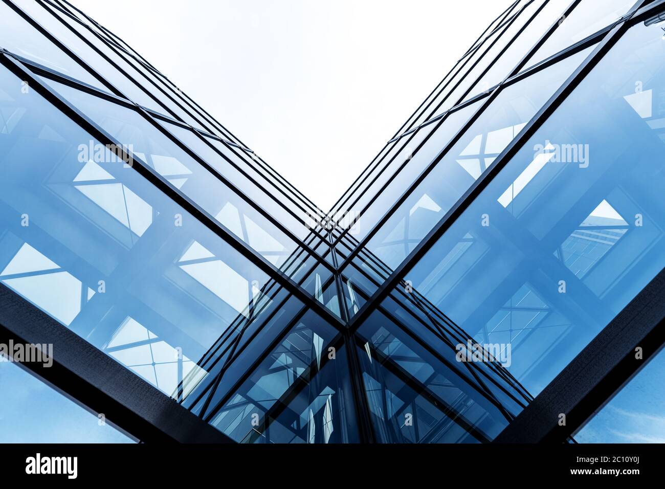 modern buildings with glass wall in tokyo Stock Photo - Alamy