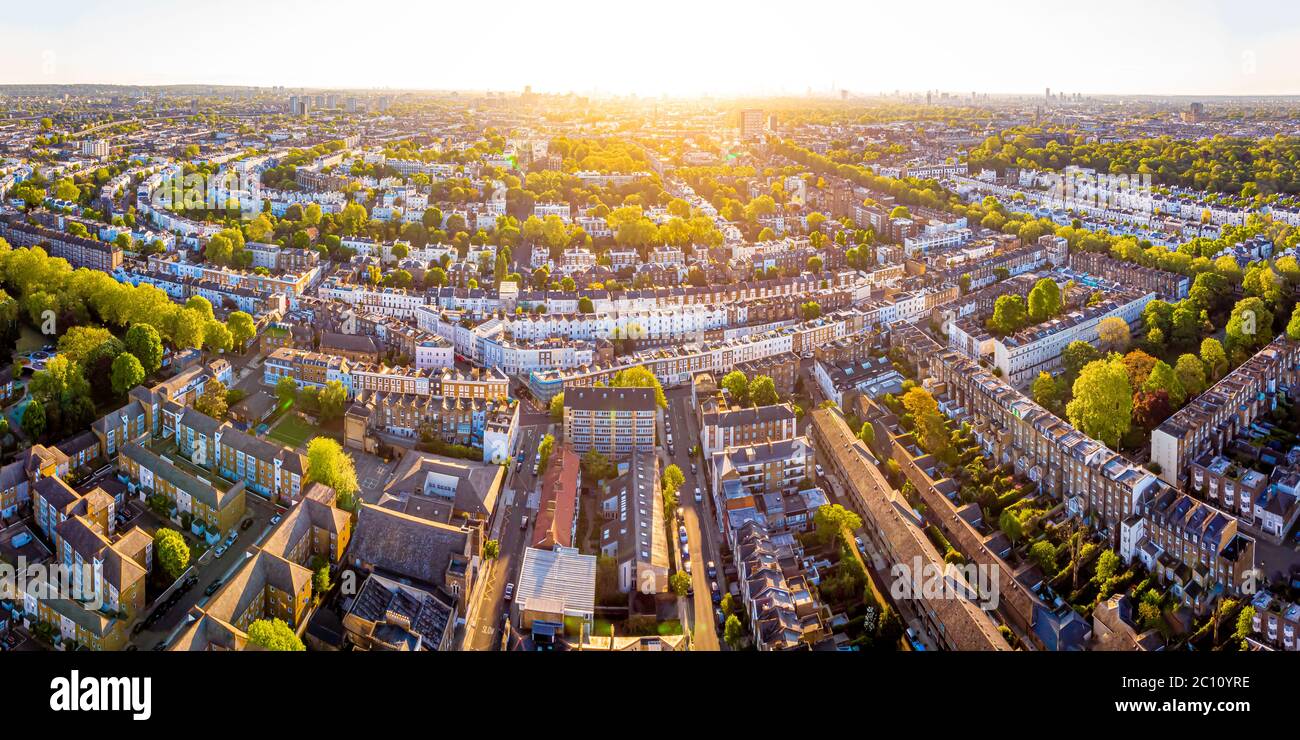 Portobello road aerial hi-res stock photography and images - Alamy