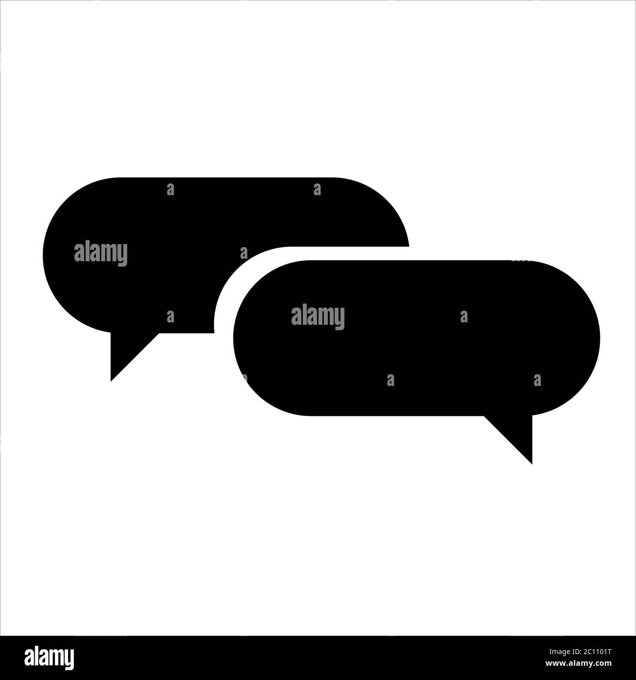 Speech bubble talk symbol vector Stock Vector Image & Art - Alamy