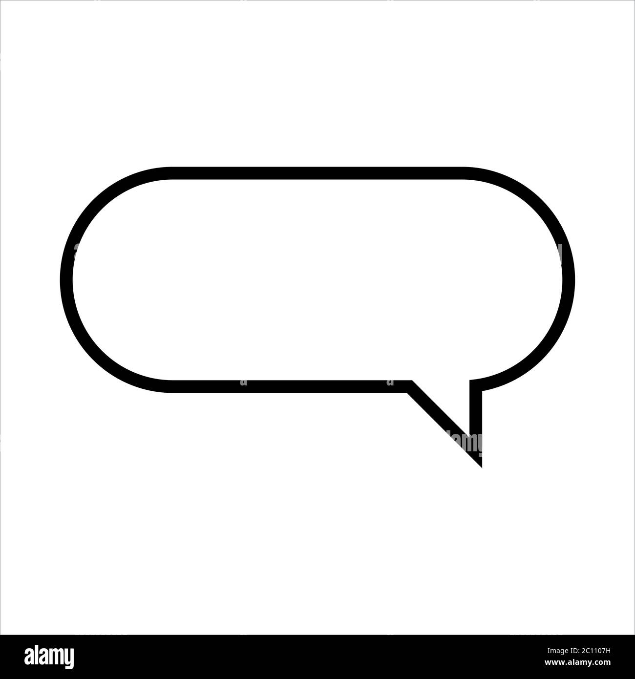 Speech bubble talk symbol vector Stock Vector Image & Art - Alamy