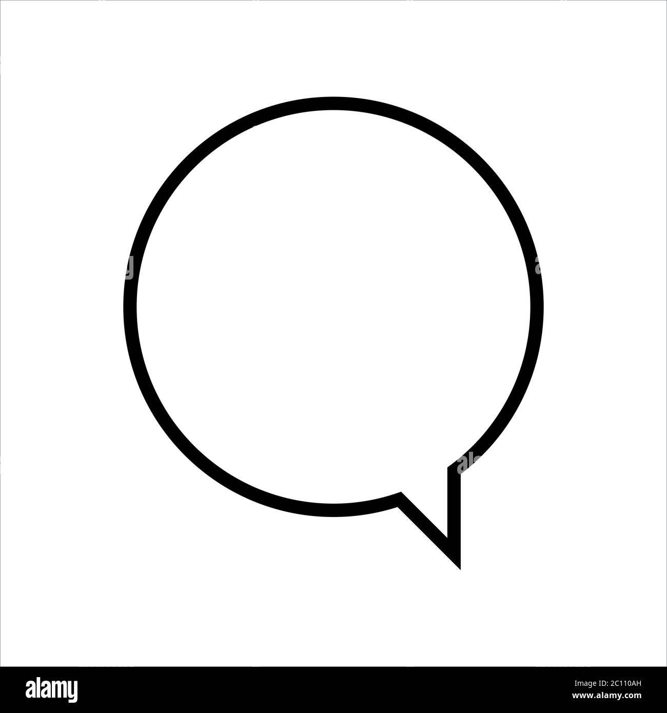Speech bubble talk symbol vector Stock Vector Image & Art - Alamy