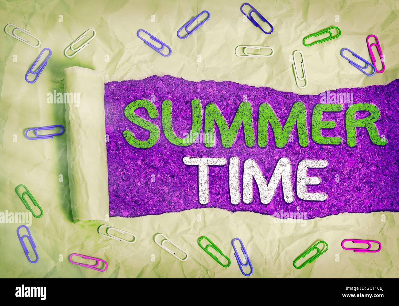 Handwriting text Summer Time. Conceptual photo the hottest season of ...