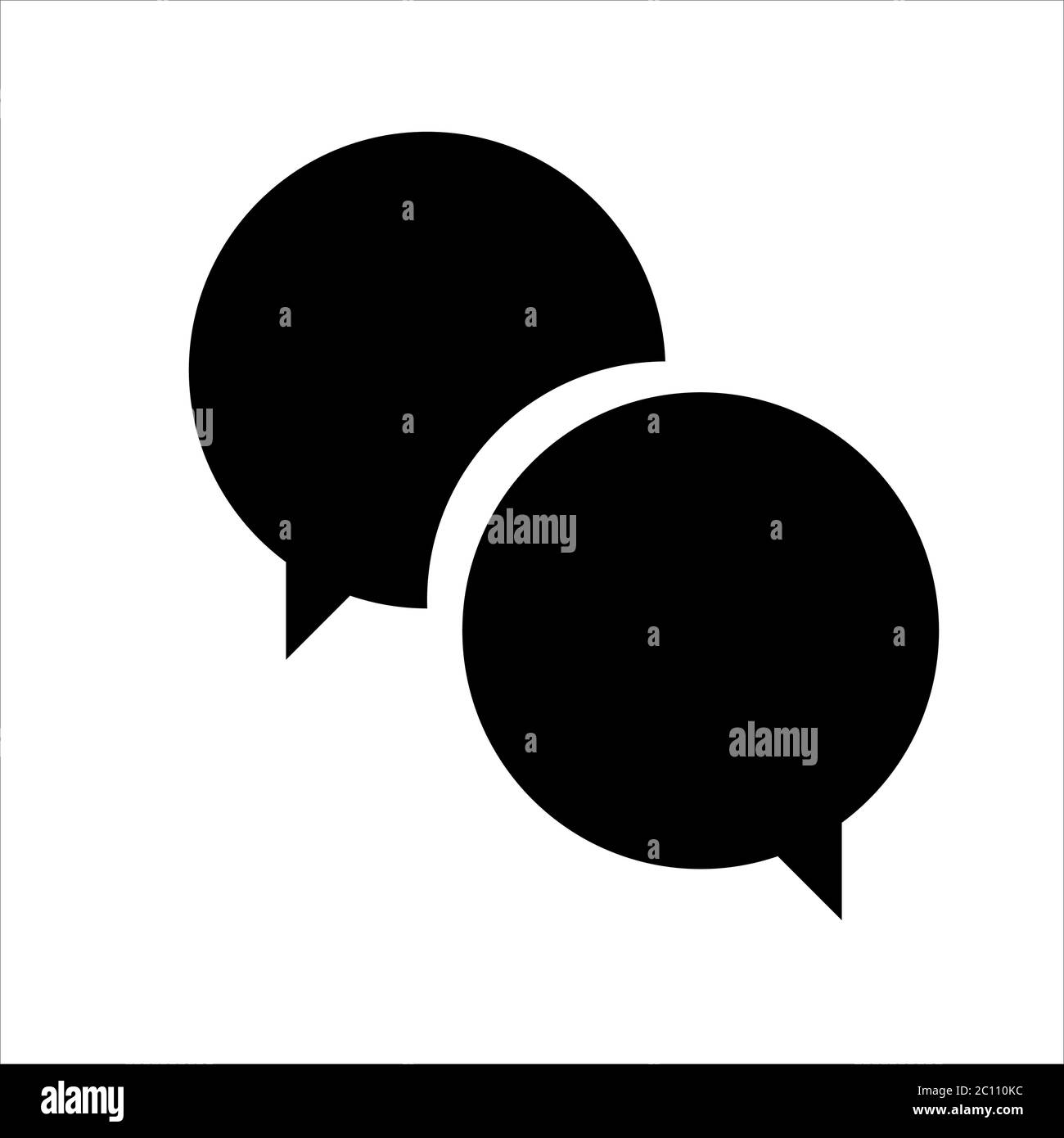 Speech bubble talk symbol vector Stock Vector Image & Art - Alamy
