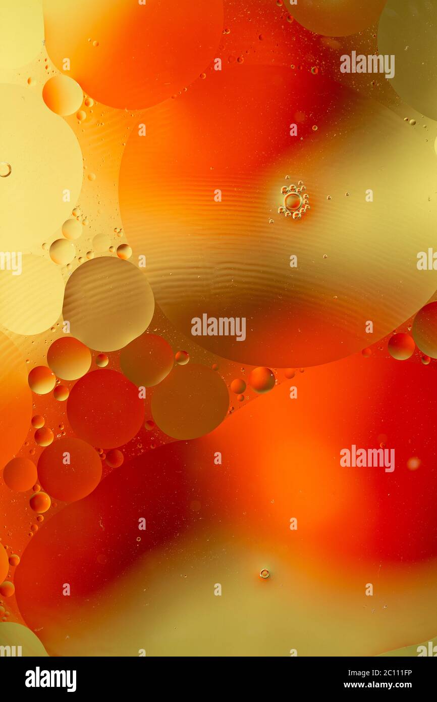 An Abstract background as a result of a mixture of water and oil Stock ...