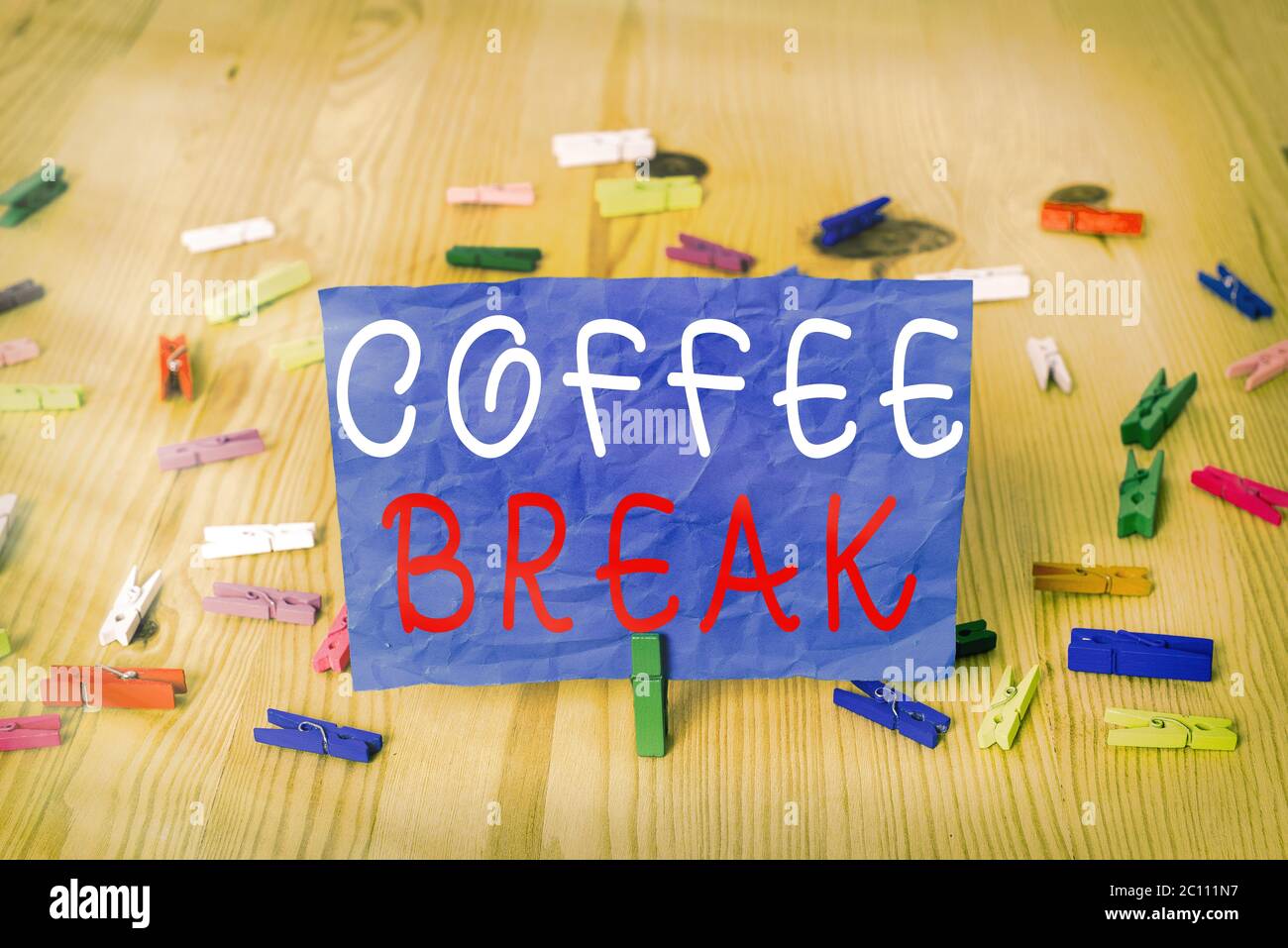 Writing note showing Coffee Break. Business concept for short time ...
