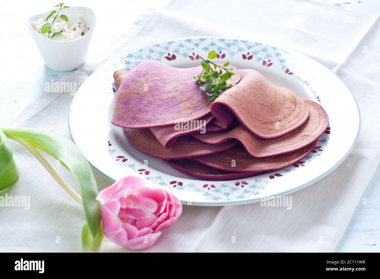 Beet crepe hi-res stock photography and images - Alamy