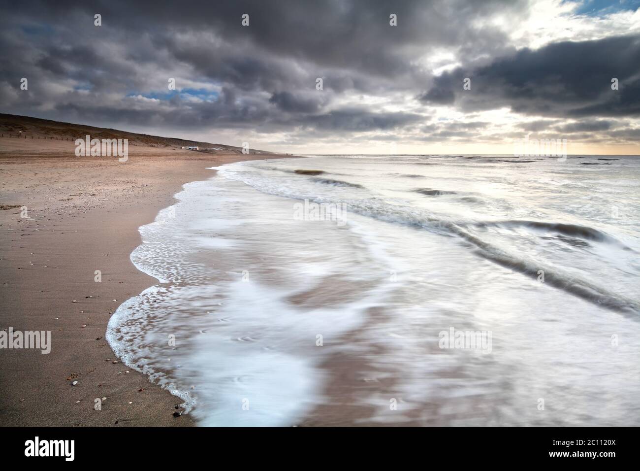 North sea coast at storm Stock Photo - Alamy