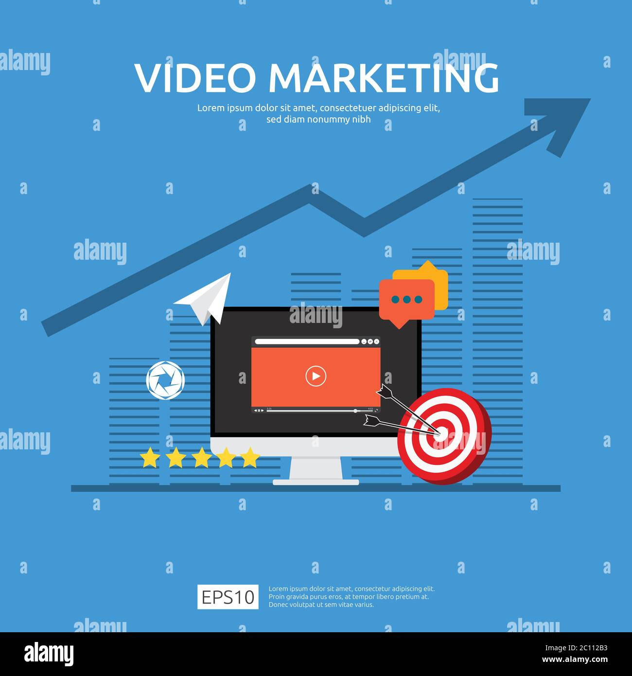 Viral video background Stock Vector Images - Alamy