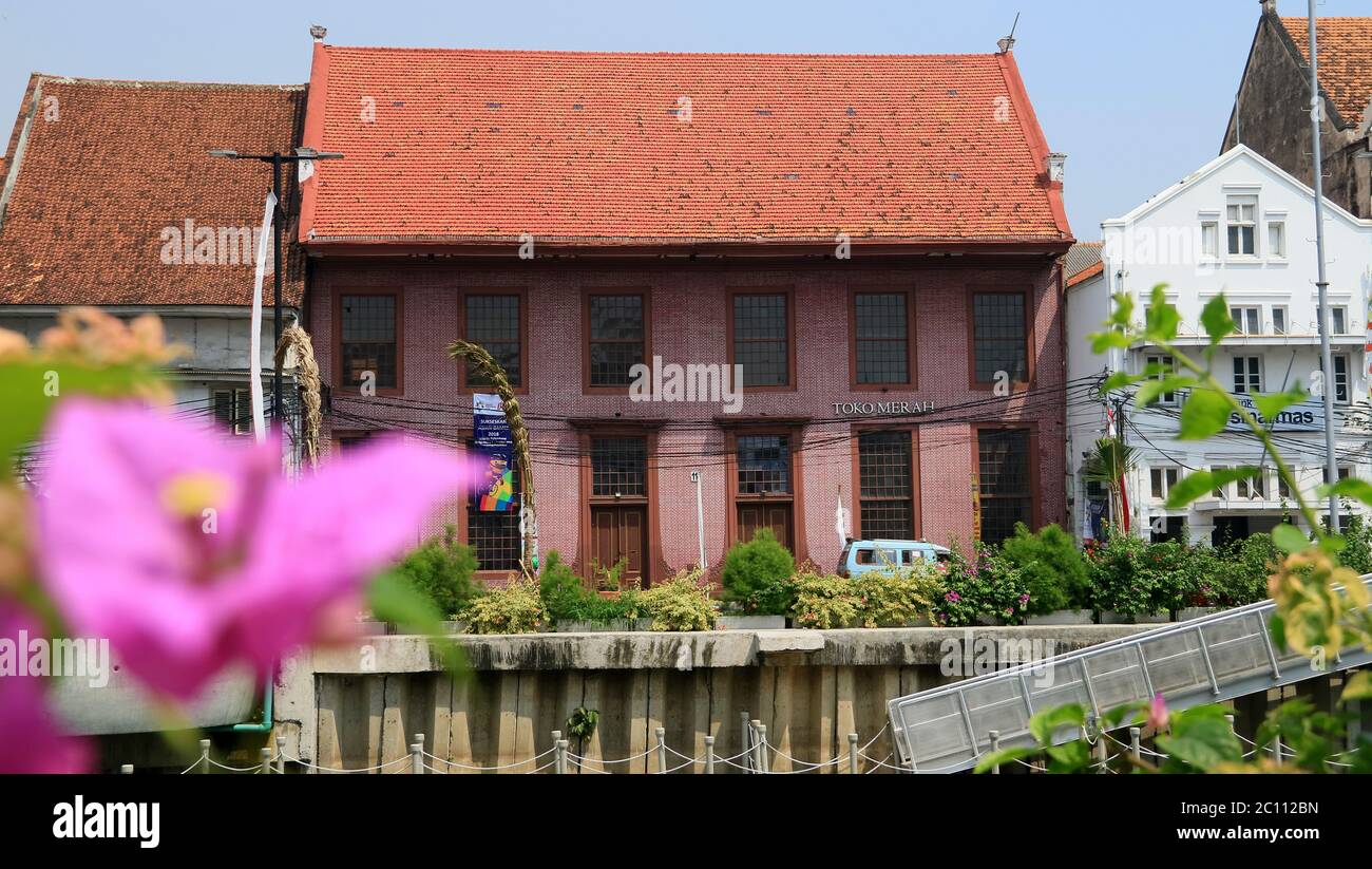 Jakarta, Indonesia - August 2, 2018: Toko Merah (Indonesian "Red Shop ...