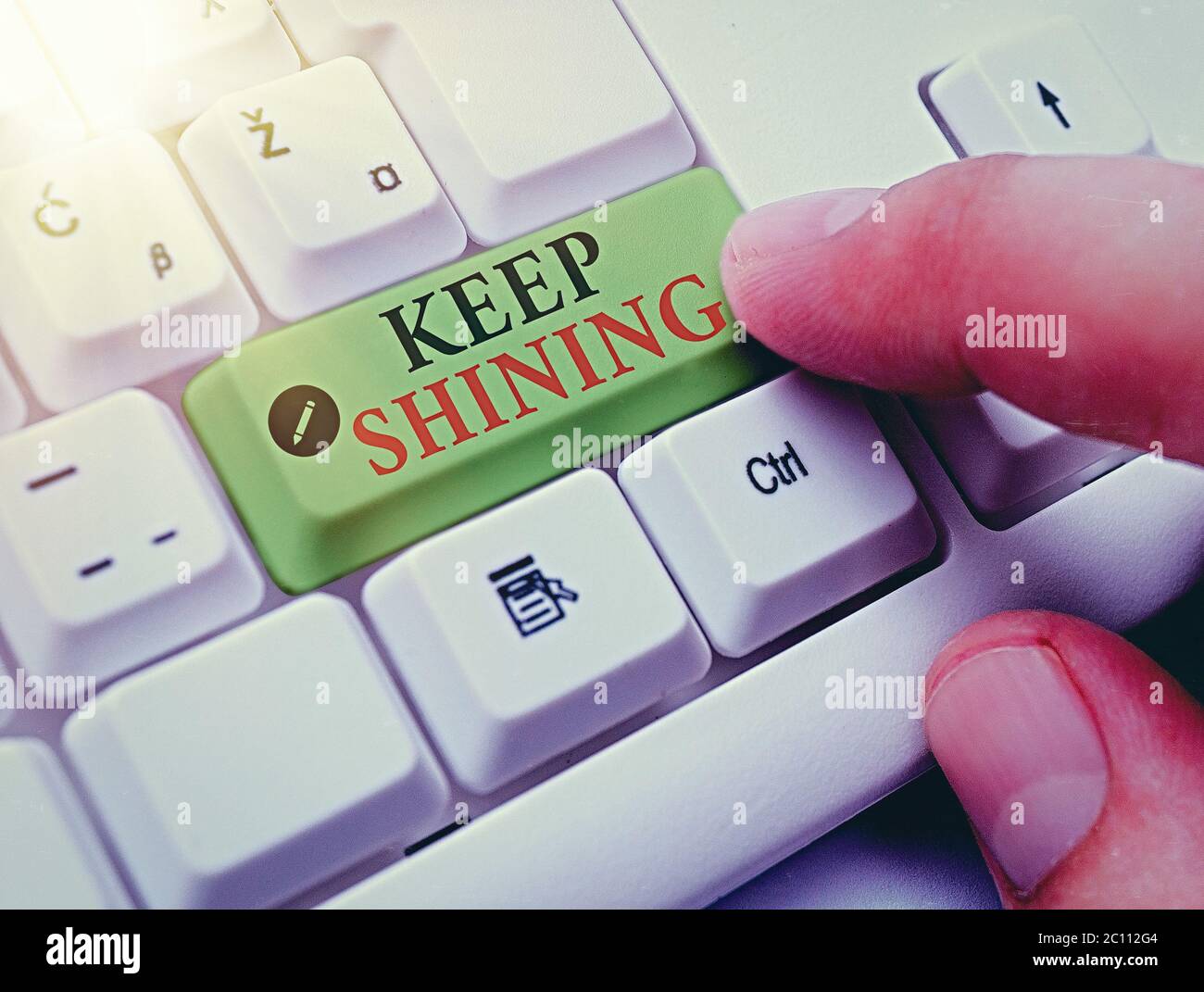 Handwriting text writing Keep Shining. Conceptual photo being a good ...