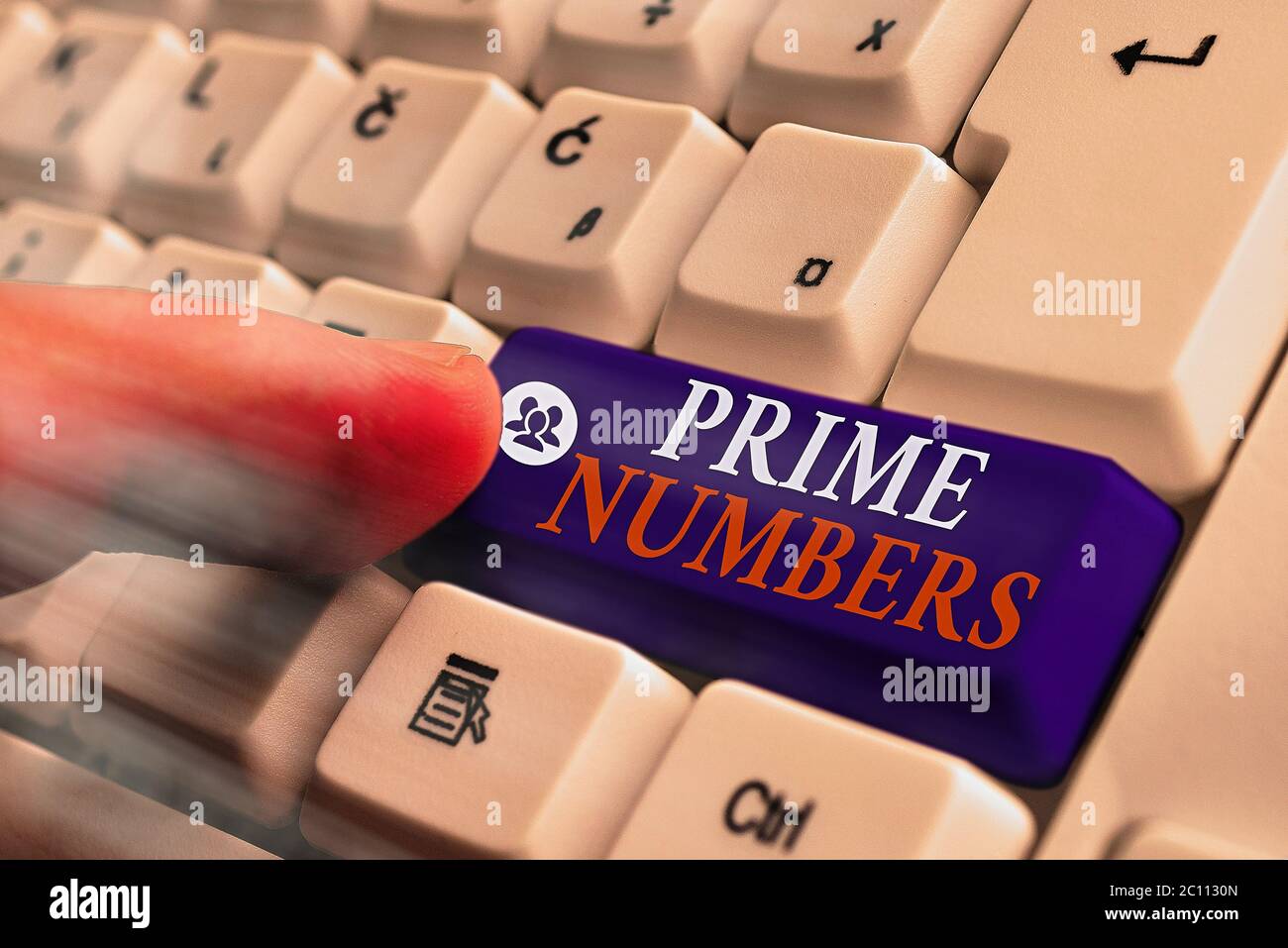 Conceptual hand writing showing Prime Numbers. Concept meaning a ...