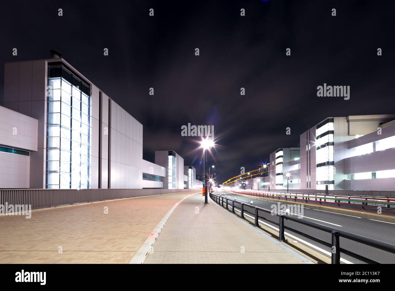 empty footpath in downtown of tokyo at night Stock Photo - Alamy