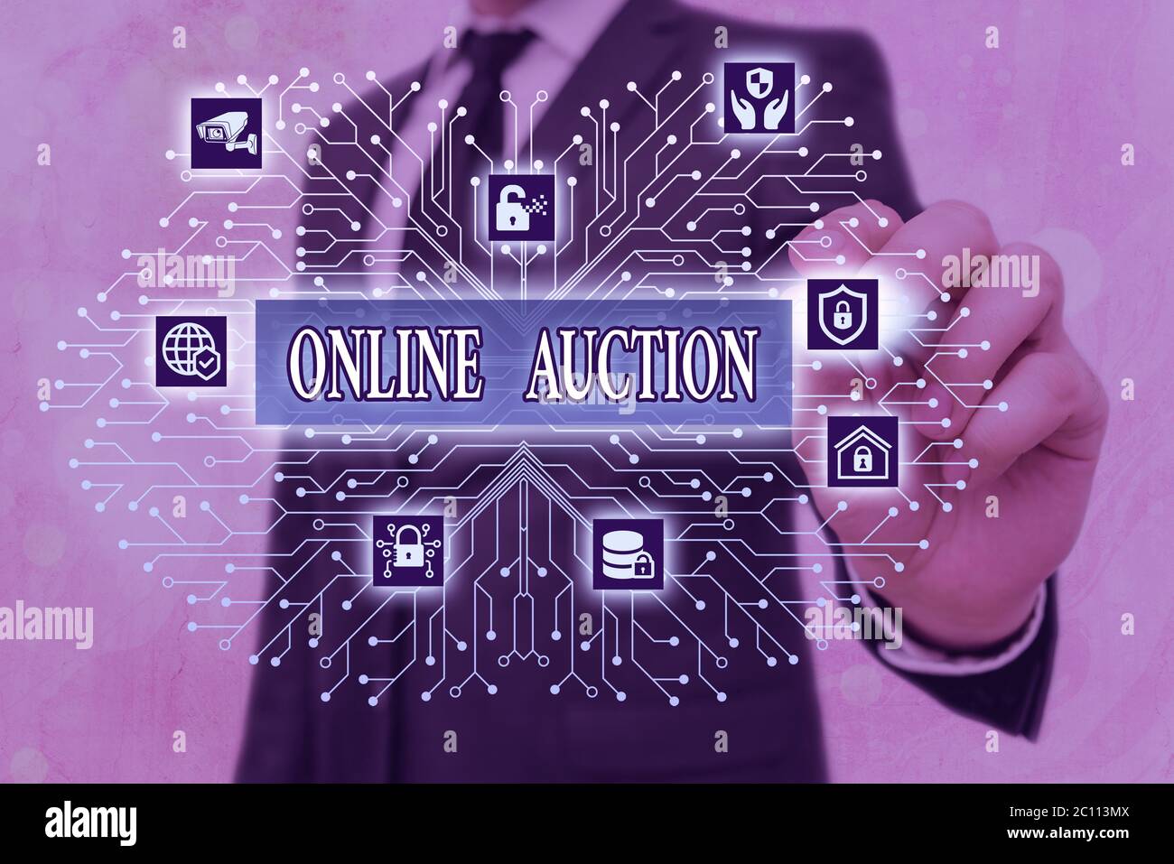 Word writing text Online Auction. Business photo showcasing digitized ...