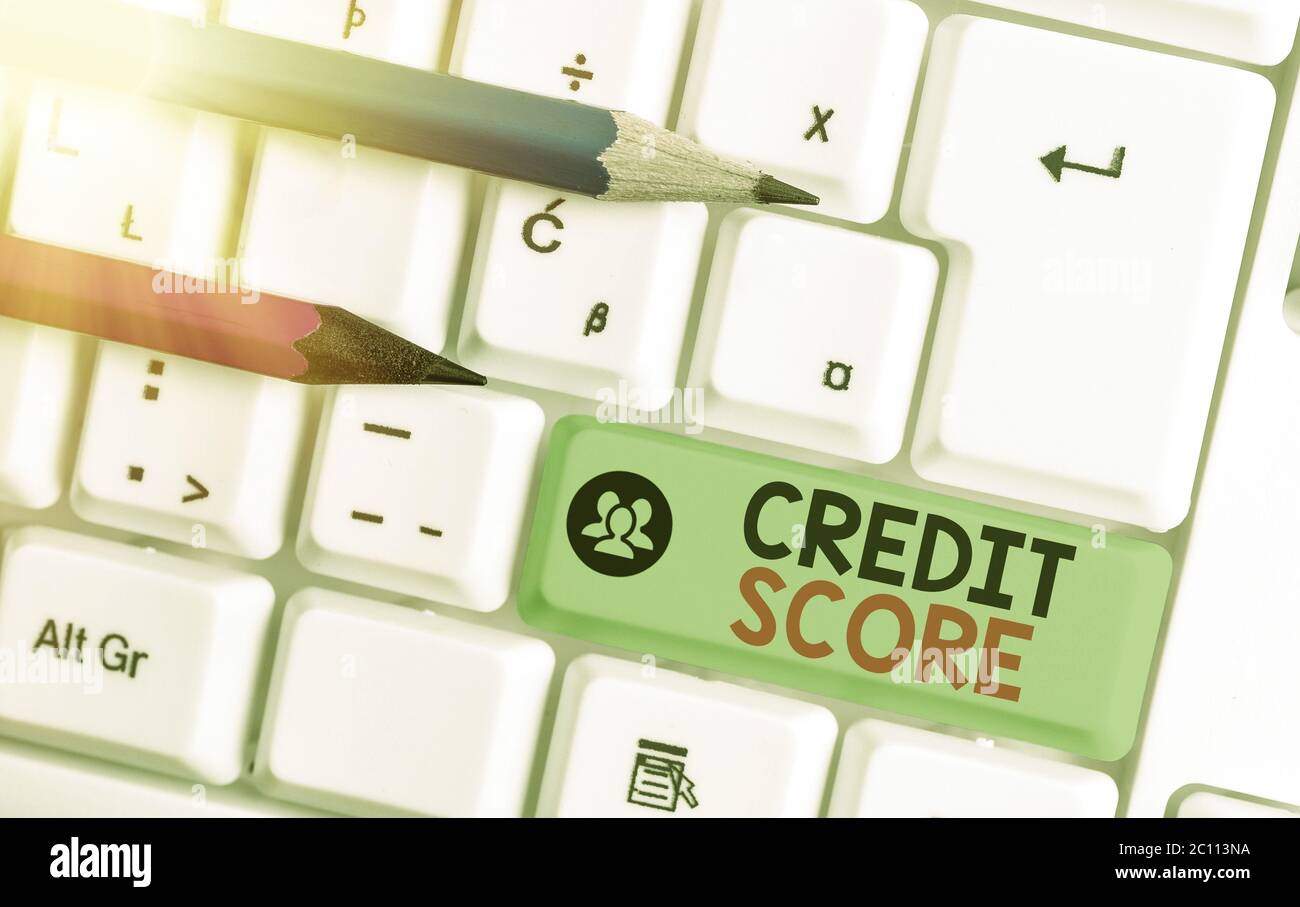 Conceptual hand writing showing Credit Score. Concept meaning numerical ...