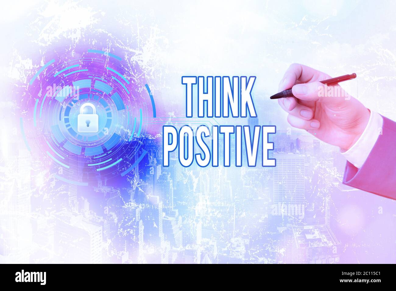 Handwriting text writing Think Positive. Conceptual photo creating ...